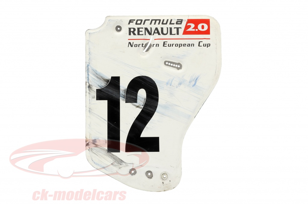 Original rear wing end plate #12 formula Renault 2.0 / ca. 36 x 47 cm ...