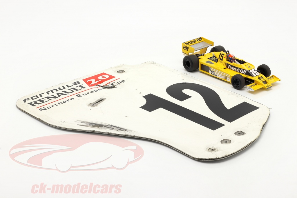 Original Rear wing end plate #12 formula Renault 2.0 / ca. 36 x 47 cm ...