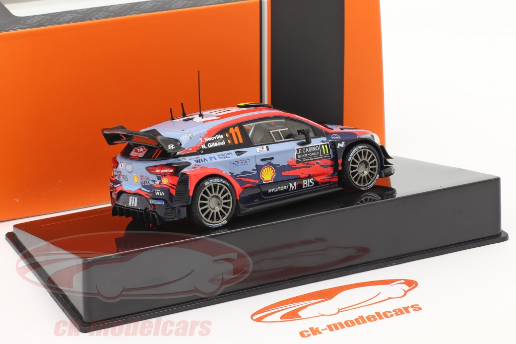 Ixo 1:43 Hyundai i20 Coupe WRC #11 Winner Rally Monte Carlo 2020 Neuville, Gilsoul RAM743 model ...