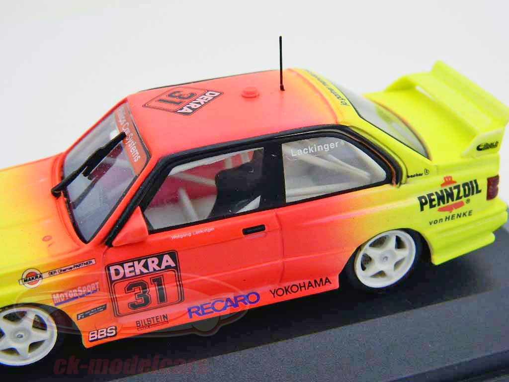Minichamps 1:43 W. Lackinger BMW M3 DTM 1993 N° 31 Delta Racing 932030 ...