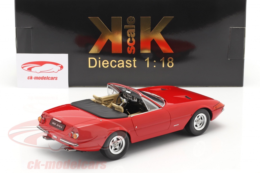 KK-Scale 1:18 Ferrari 365 GTB/4 Daytona Cabriolet 2. Serie 1971 rot KKDC180621 Modellauto ...