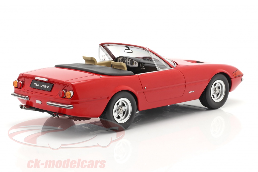 KK-Scale 1:18 Ferrari 365 GTB/4 Daytona Cabriolet 2. Serie 1971 rot KKDC180621 Modellauto ...