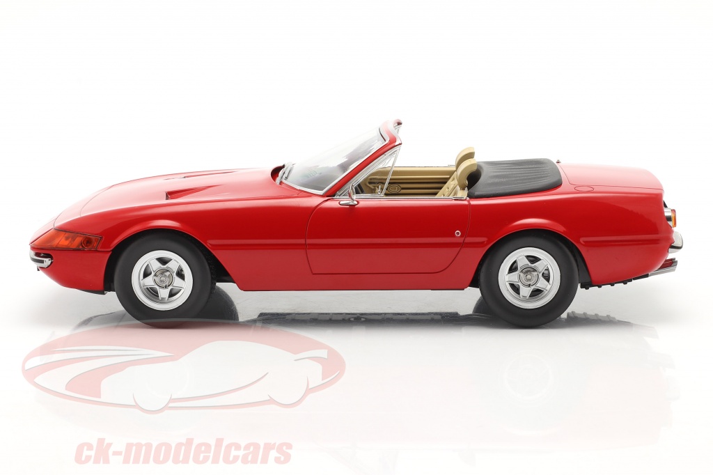 KK-Scale 1:18 Ferrari 365 GTB/4 Daytona Cabriolet 2. Serie 1971 rot KKDC180621 Modellauto ...