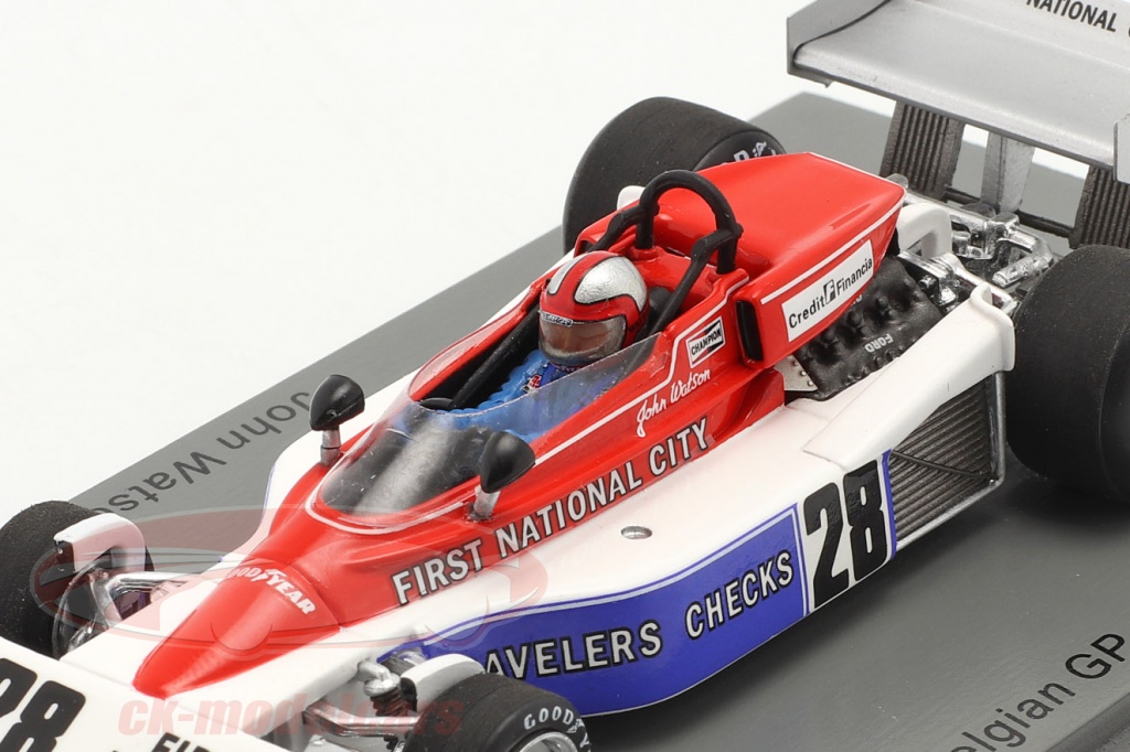 Spark 1:43 John Watson Penske PC3 #28 Séptimo Belga GP fórmula 1 1976 ...