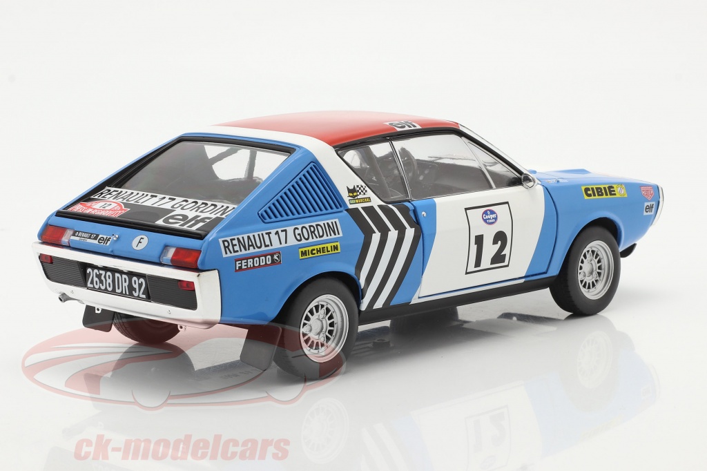 Solido 1:18 Renault R17 Gordini #12 Sieger Rallye Press-on-Regardless ...