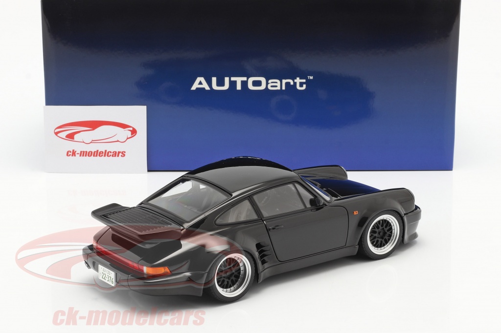 AUTOart 1:18 Porsche 911 (930) Turbo Wangan Midnight Blackbird negro ...