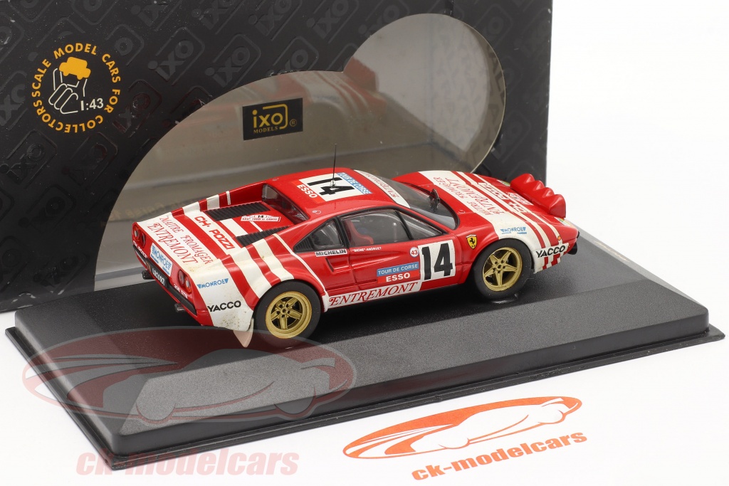 Ixo 1:43 Ferrari 308GTB #14 Tour de Corse 1981 Andruet RAC144 model ...