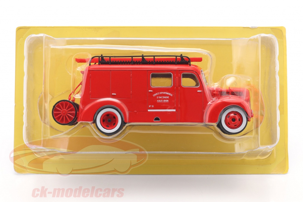 Altaya 1:43 Ford F798T cuerpo de Bomberos Haut-Rhin rojo G190E009 ...