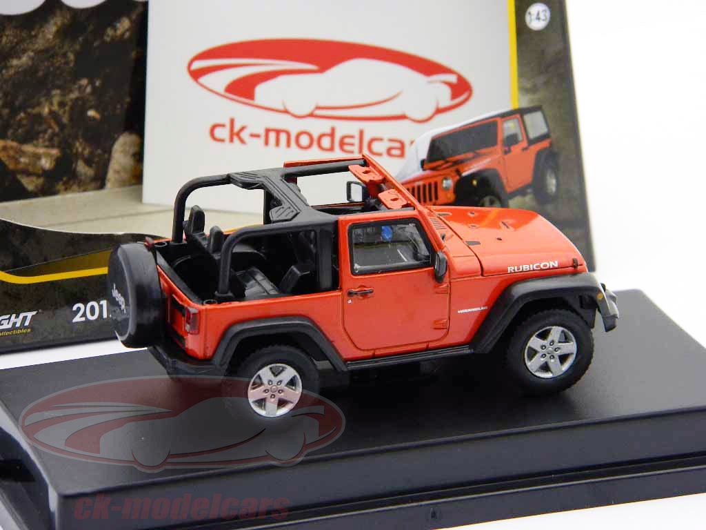 Greenlight 1:43 Jeep Wrangler Rubicon 2012 red with Hard top 86027 ...