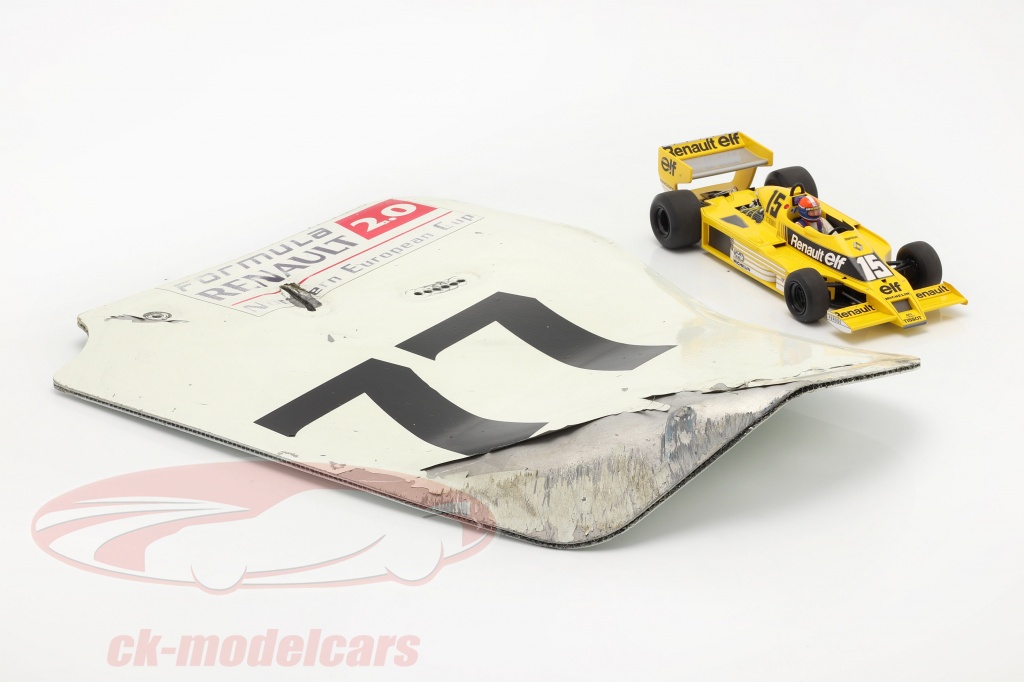 Original rear wing end plate #77 formula Renault 2.0 / ca. 36 x 47 cm ...