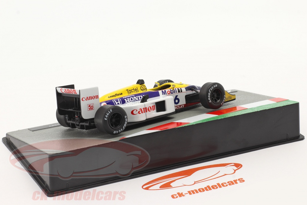 Altaya 1:43 Nelson Piquet Williams FW11B #6 公式 1 世界冠军 1987 CK69019 模型 ...
