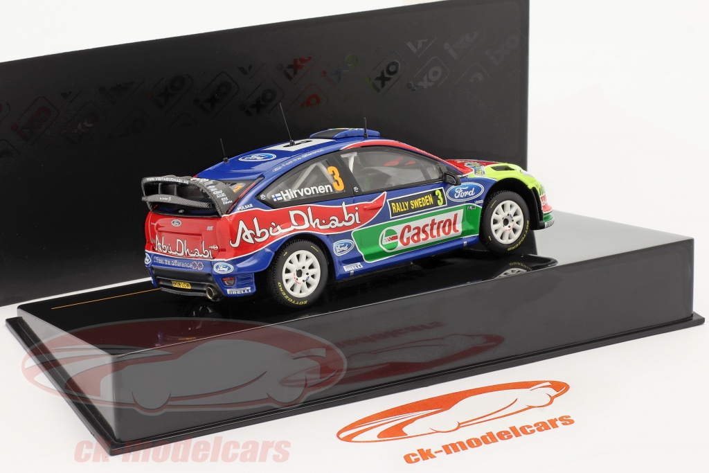 Ixo 1:43 Ford Focus WRC #3 Winner Rally Sweden 2010 Hirvonen, Lehtinen ...