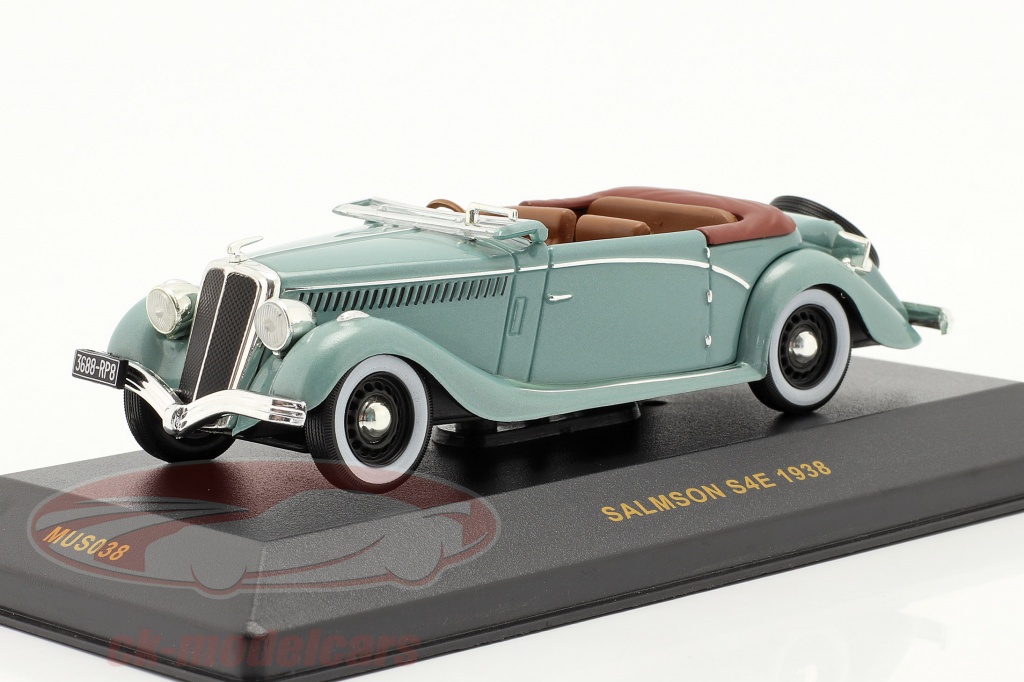 Ixo 1:43 Salmson S4E 年 1938 緑 メタリック MUS038 モデル 車 MUS038 4895102315901