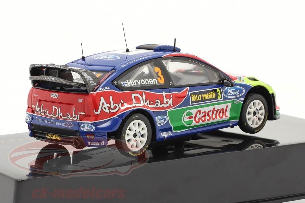 Ixo 1:43 Ford Focus WRC #3 Winner Rally Sweden 2010 Hirvonen, Lehtinen ...