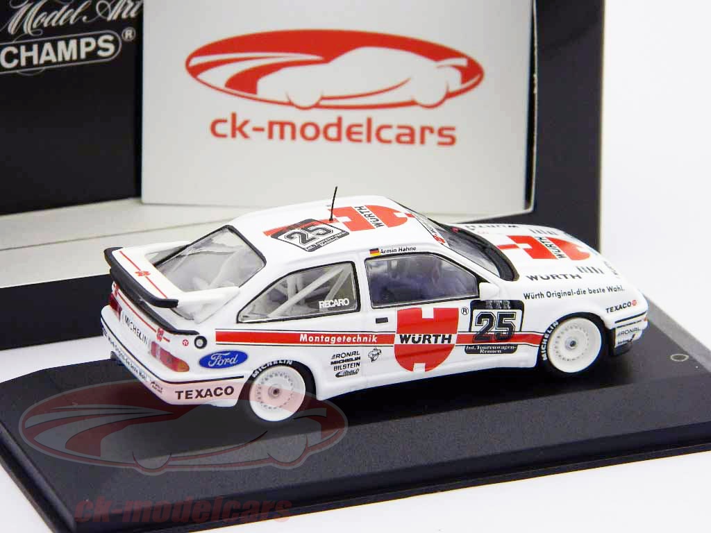 Minichamps 1:43 A. Hahne Ford Sierra RS 500 DTM Nürburgring 1988 N° 25 ...