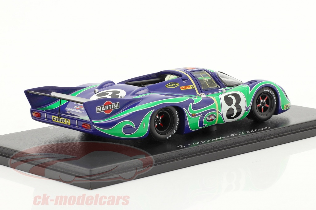 Spark 1:43 Porsche 917 LH #3 2do 24h LeMans 1970 Kauhsen, Larrousse ...