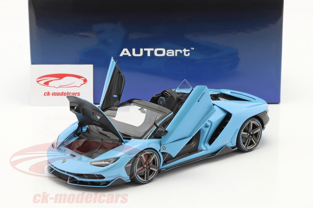 AUTOart 1:18 Lamborghini Centenario Roadster year 2016 light blue 79206 ...