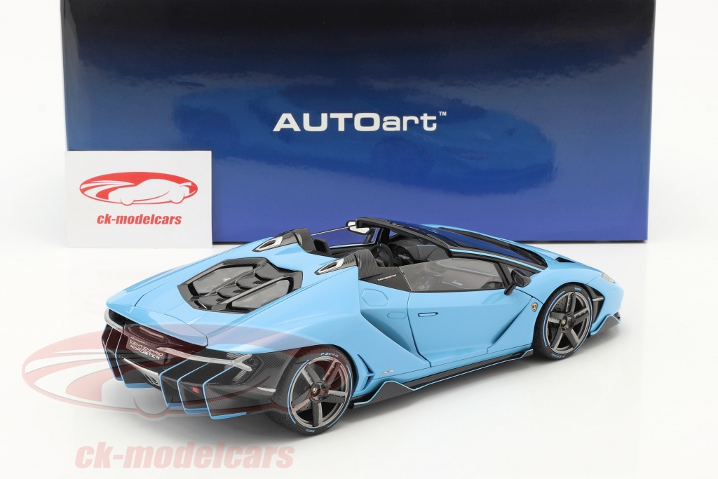AUTOart 1:18 Lamborghini Centenario Roadster year 2016 light blue 79206 ...