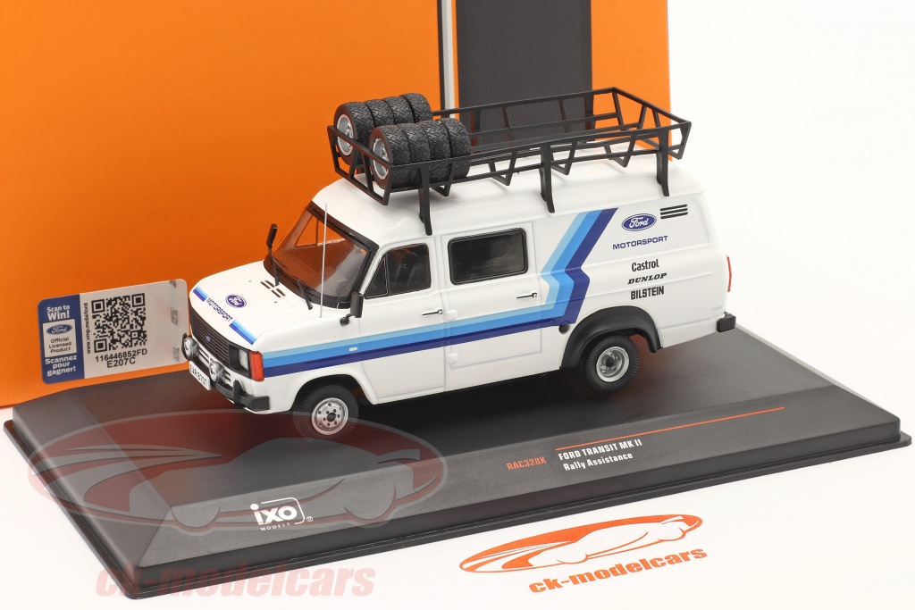 Ixo 1:43 Ford Transit MK II Van 1979 Rallye Asistencia Ford Motorsport ...