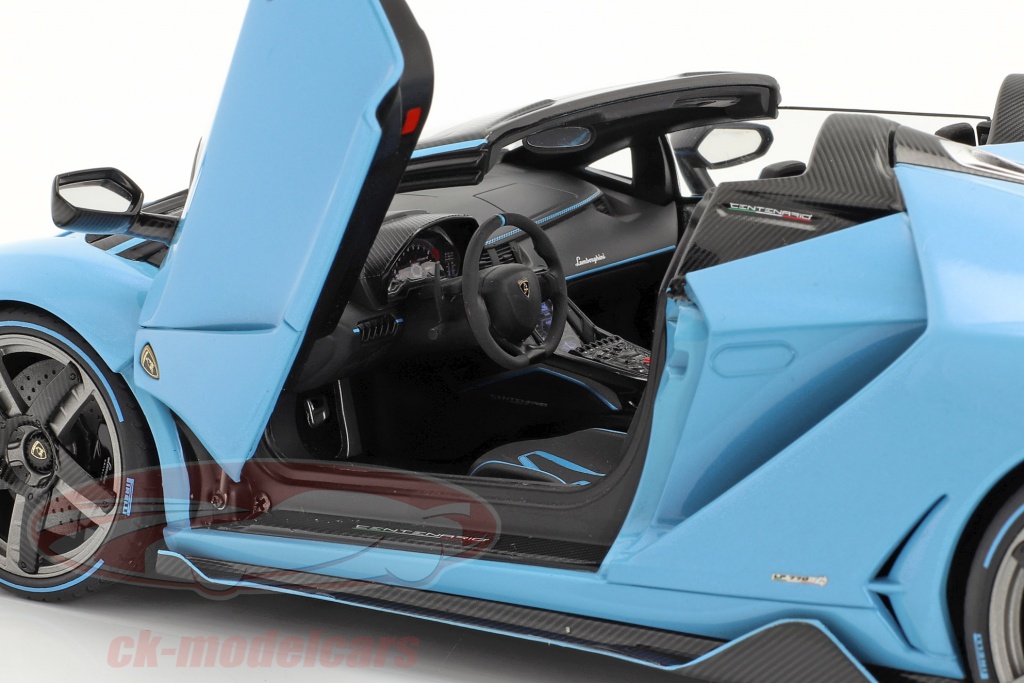 AUTOart 1:18 Lamborghini Centenario Roadster year 2016 light blue 79206 ...