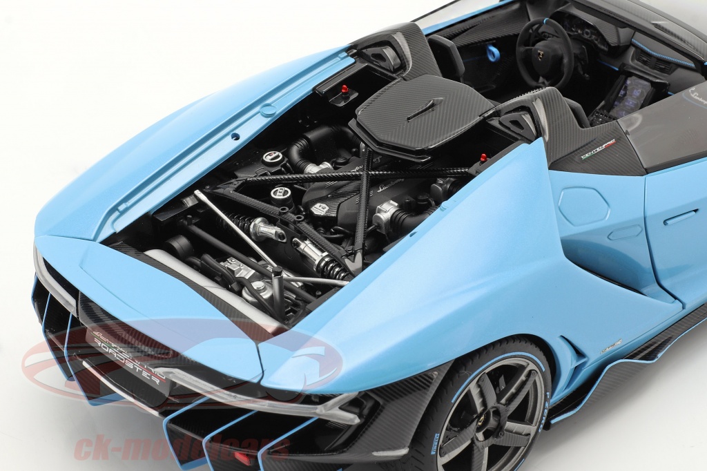 AUTOart 1:18 Lamborghini Centenario Roadster year 2016 light blue 79206 ...