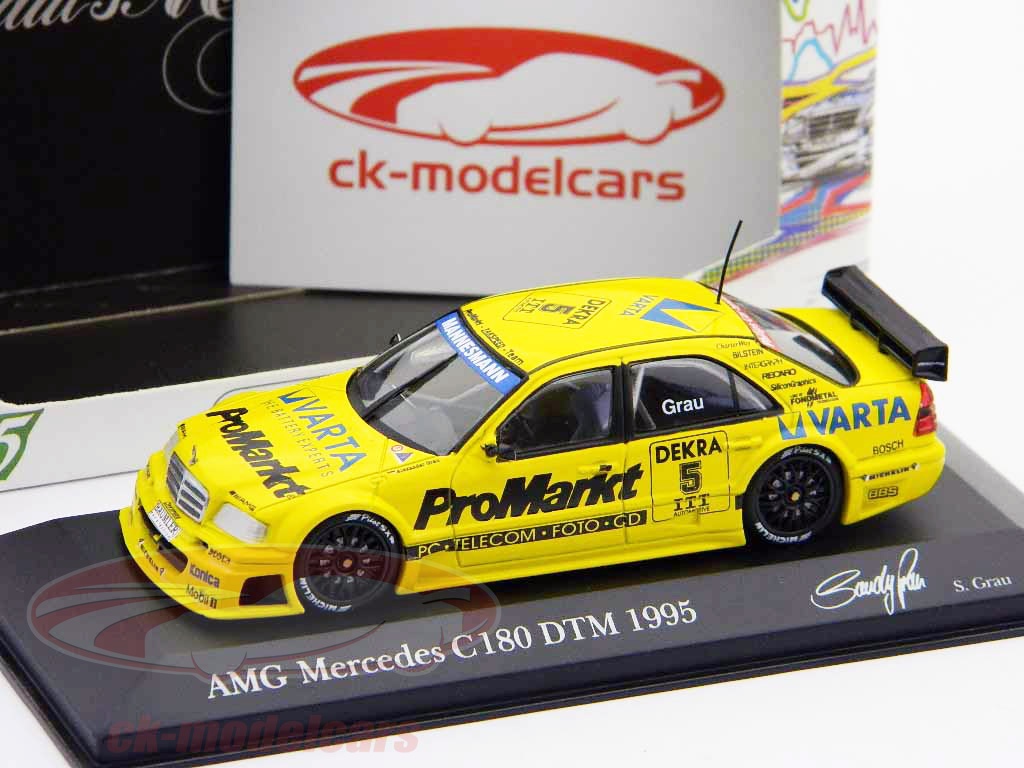 Minichamps 1:43 A gray Mercedes C180 AMG DTM #5 Presentation Car 1995 ...