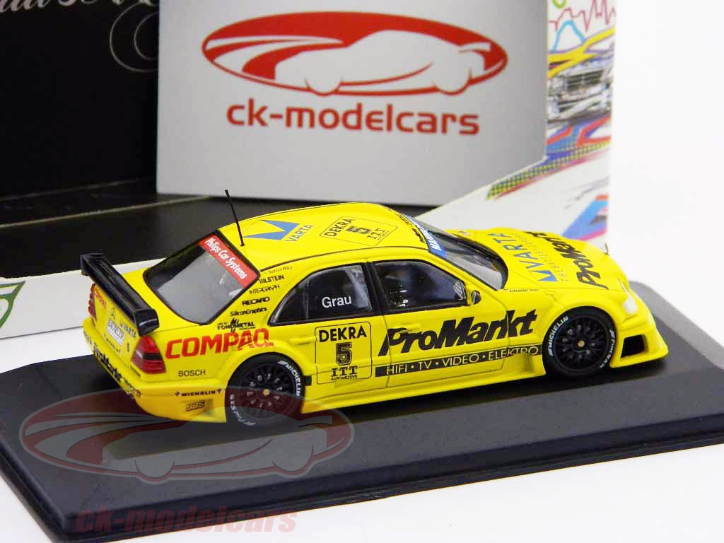 Minichamps 1:43 A gray Mercedes C180 AMG DTM #5 Presentation Car 1995 ...
