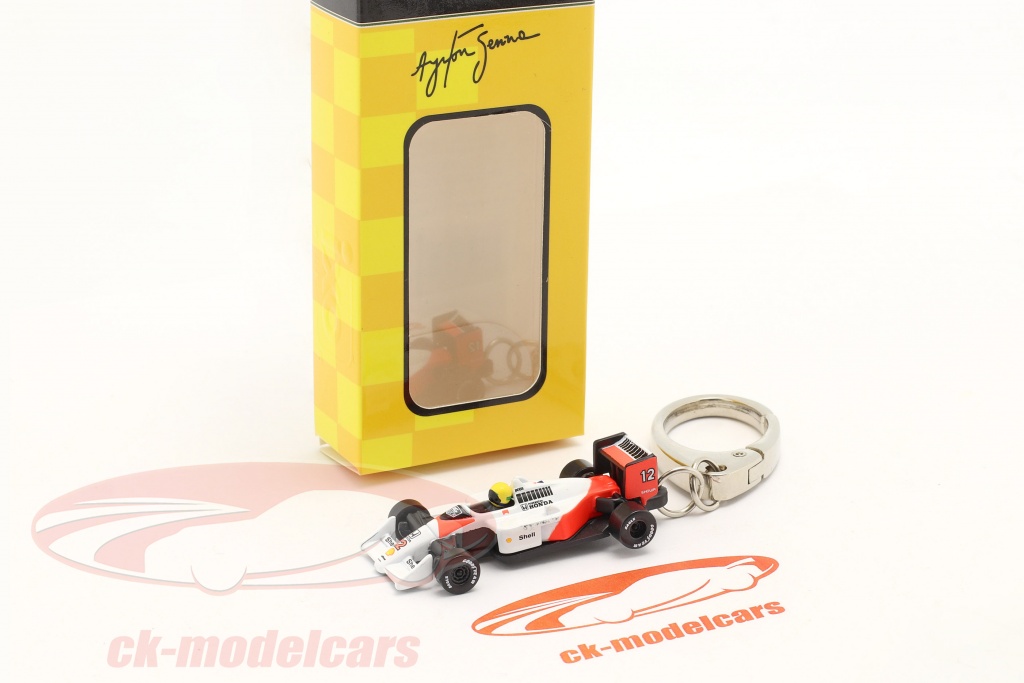 Ayrton Senna Keyring McLaren MP4/4 #12 formula 1 World Champion 1988 1: ...