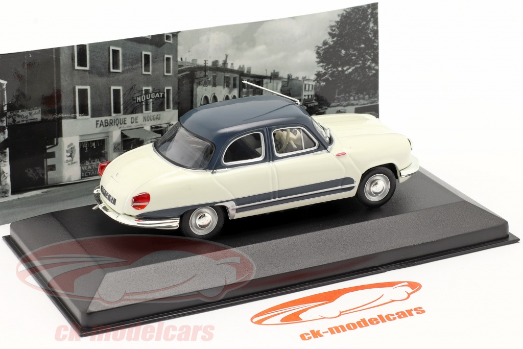 Altaya 1:43 Panhard Dyna Z16 Grand Standing År 1958 hvid / mørkeblå ...
