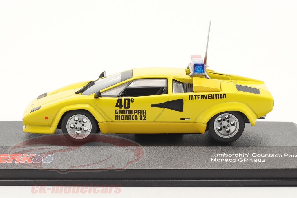 Werk83 1:43 Lamborghini Countach Safety Car Monaco GP Formula 1 1982 ...