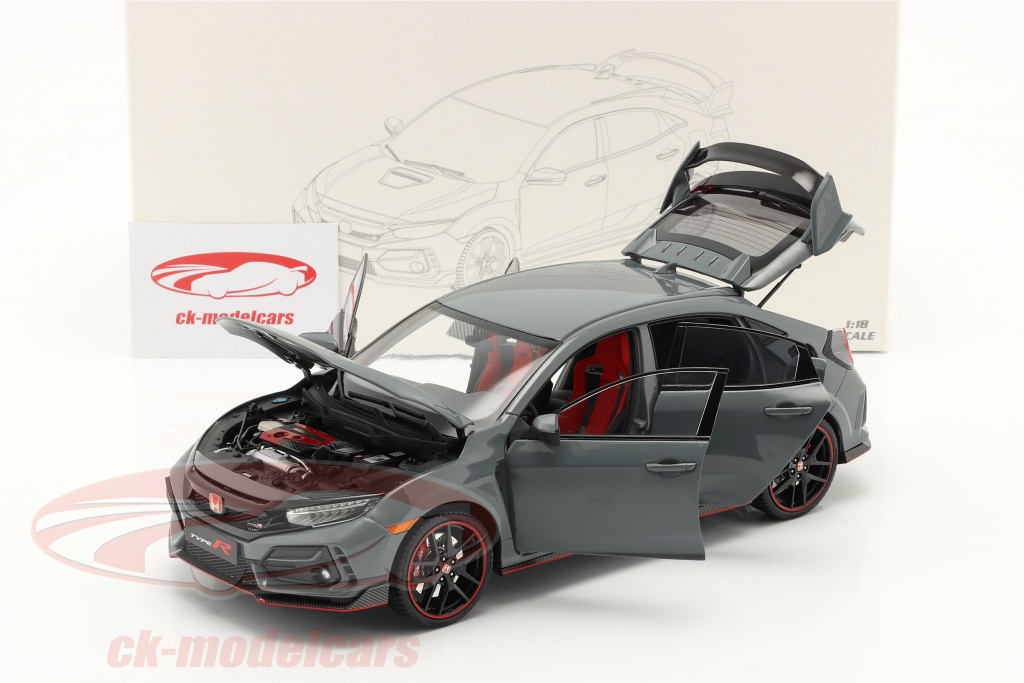 LCD Models 1:18 Honda Civic Type-R year 2020 grey LCD18005B-GR model ...