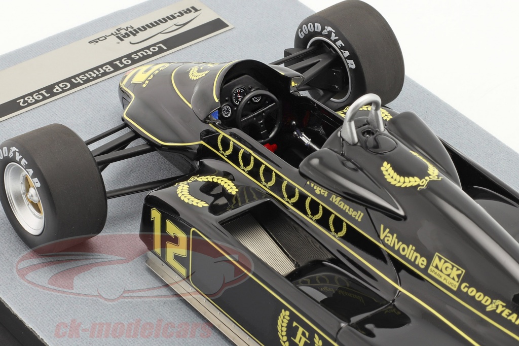 Tecnomodel 1:18 Nigel Mansell Lotus 91 #12 Brits GP formule 1 1982 TM18 ...
