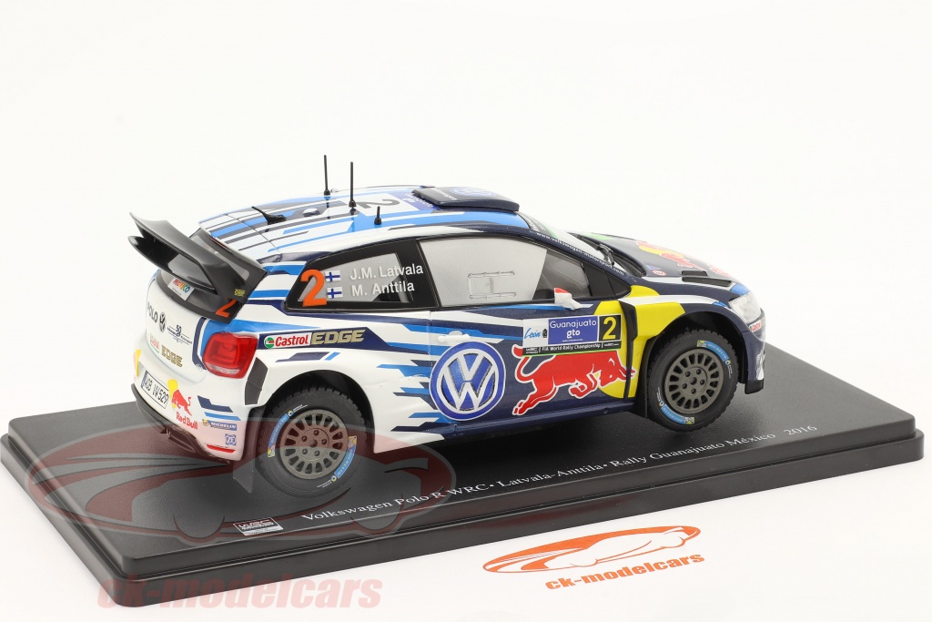 Altaya 1:24 Volkswagen VW Polo R WRC #2 Winner Rallye Guanajuato Mexico ...