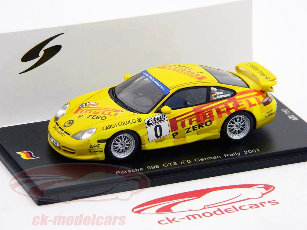 Spark 1:43 Porsche 996 GT3 #0 Rally Germany 2001 W. Röhrl, C ...