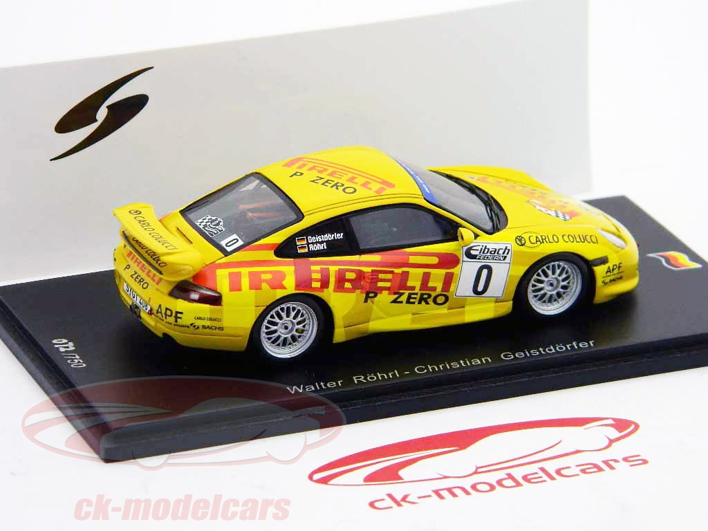 Spark 1:43 Porsche 996 GT3 #0 Rally Germany 2001 W. Röhrl, C ...