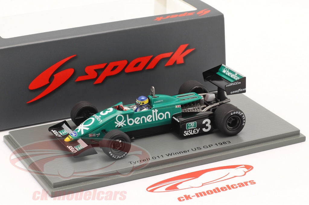 Spark 1:43 Michele Alboreto Tyrrell 011B #3 vincitore stati Uniti est ...