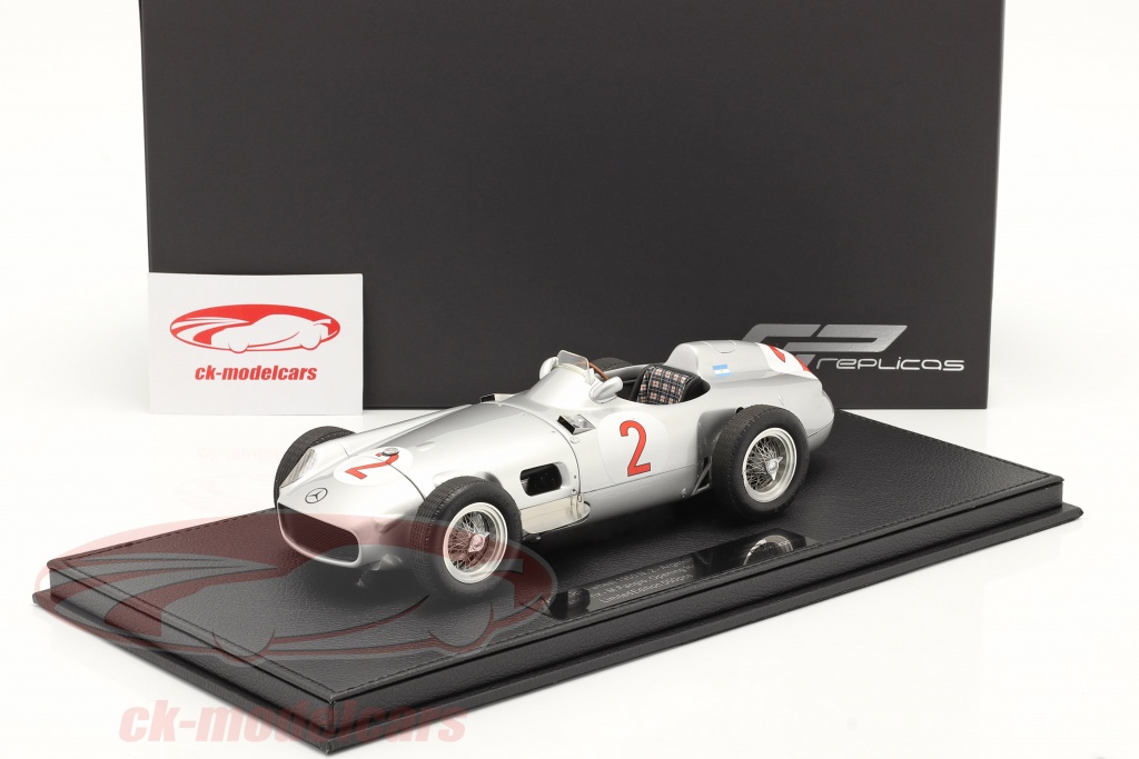 GP Replicas 1:18 J.M. Fangio Mercedes-Benz W196 #2 Argentina GP F1 Campeão mundial 1955 GP015A ...