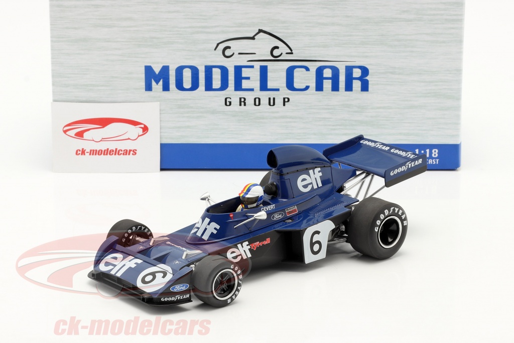 ModelCarGroup 1:18 Francois Cevert Tyrrell 006 #6 2nd Belgium GP ...