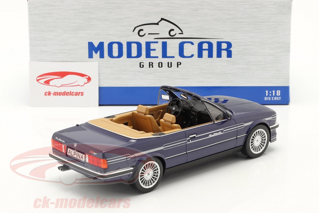 ModelCarGroup 1:18 BMW Alpina C2 2.7 Cabriolet Año de construcción 1986 azul metálico ModelCar ...