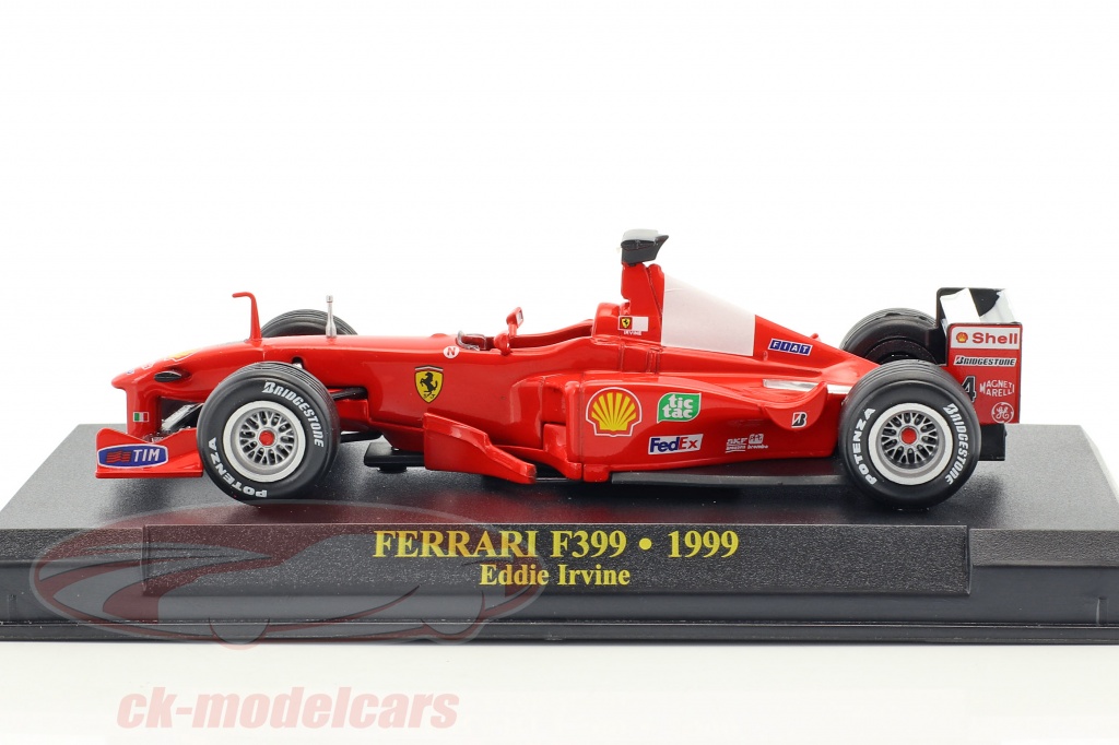 Altaya 1:43 Eddie Irvine Ferrari F399 #4 公式 1 1999 CK48559 模型 汽车 ...