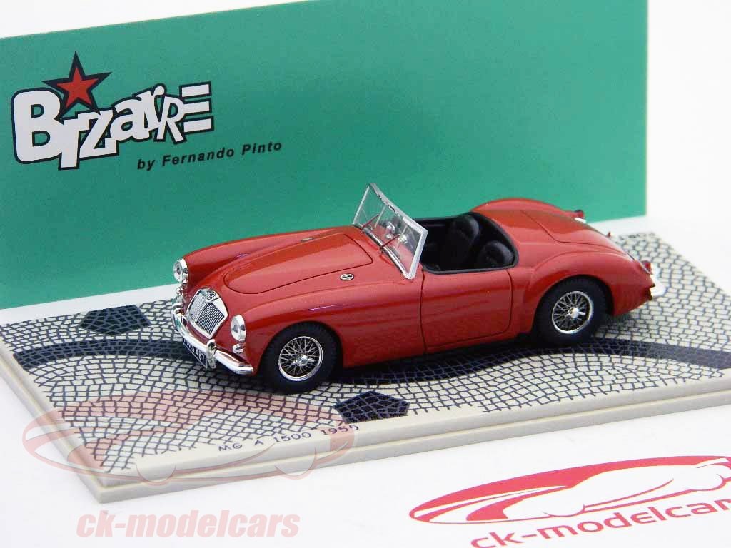 Spark 1:43 MG A 1500 1955 red Bizarre BZ343 model car BZ343 9580006243430