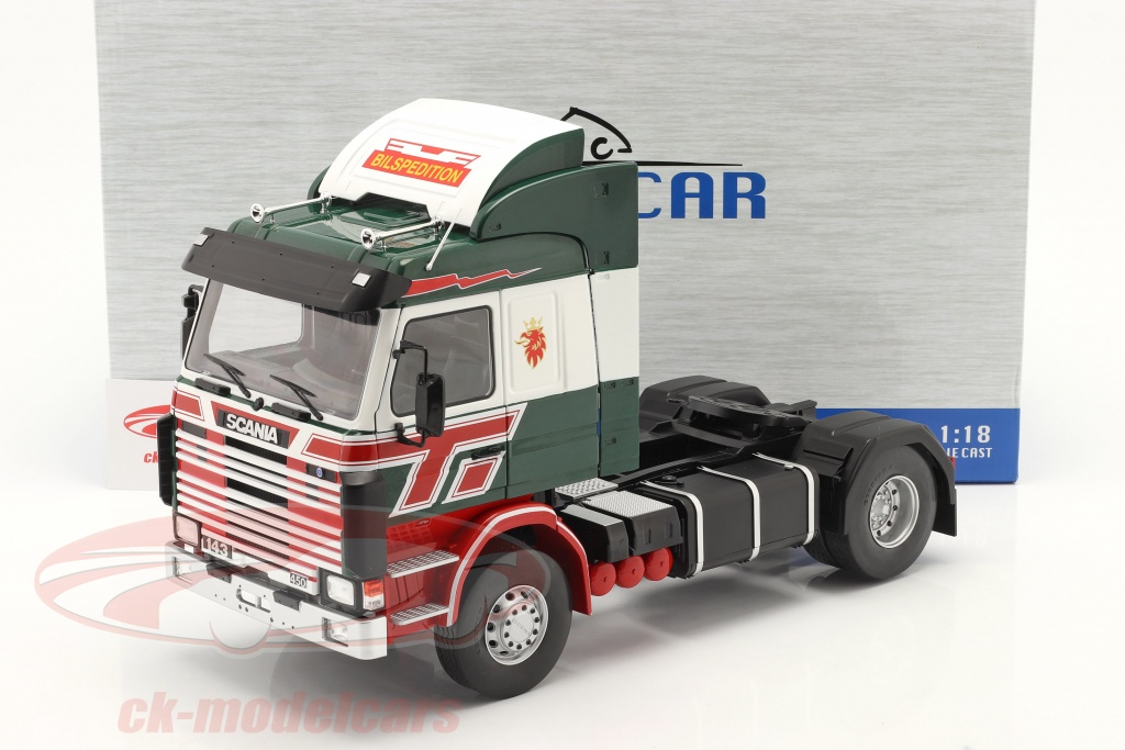 ModelCarGroup 1:18 Scania 143 Topline Truck Bilspedition 1987 ModelCar ...