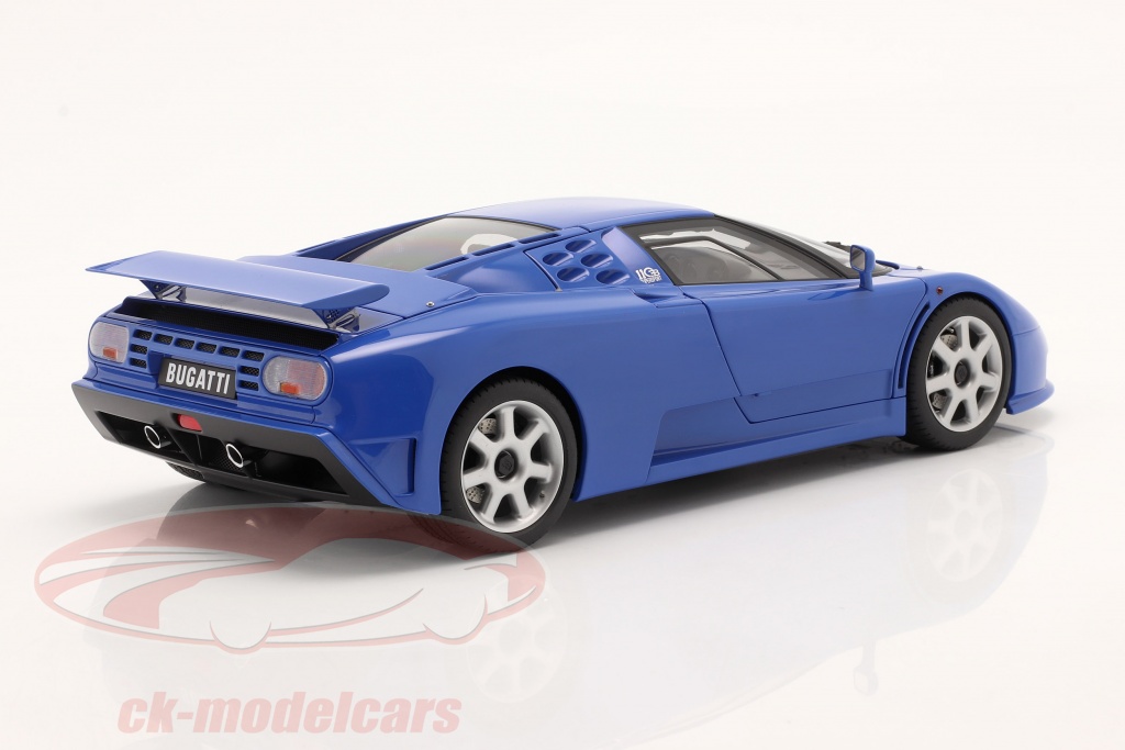 AUTOart 1:18 Bugatti EB 110 SS Anno di costruzione 1992 french racing blu 70917 modello auto ...