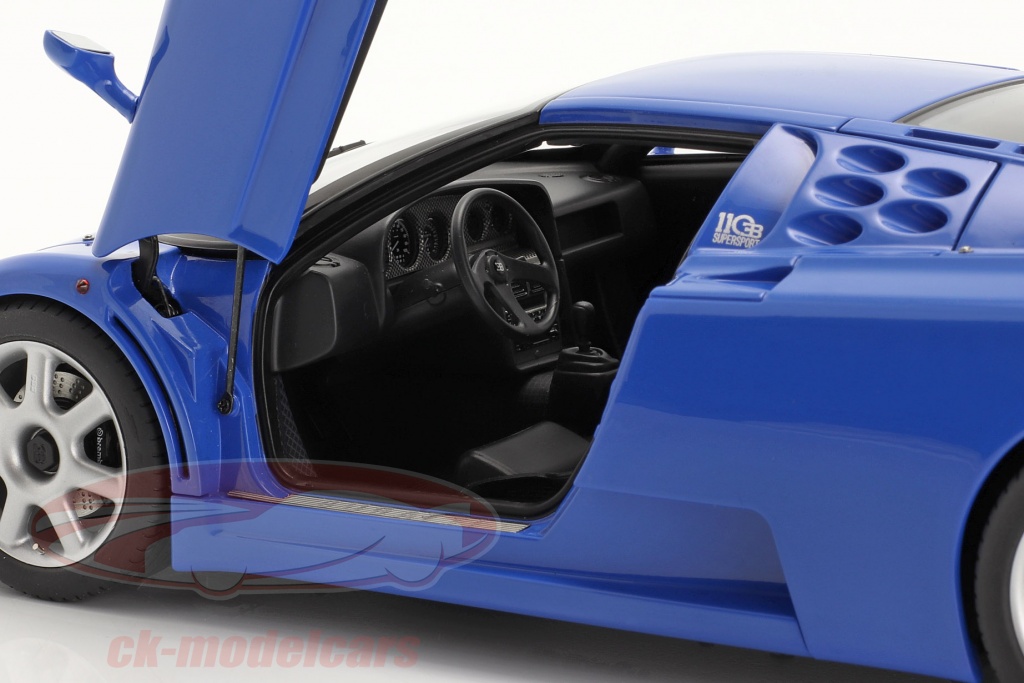 AUTOart 1:18 Bugatti EB 110 SS 建設年 1992 french racing 青 70917 モデル 車 ...