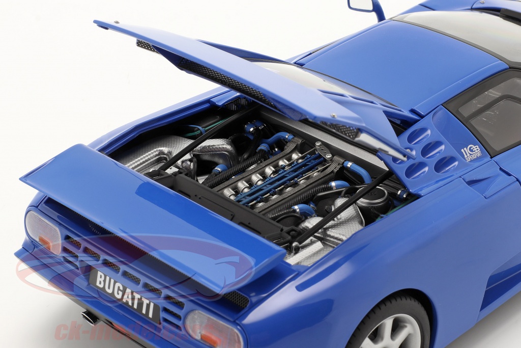 AUTOart 1:18 Bugatti EB 110 SS 建設年 1992 french racing 青 70917 モデル 車 ...