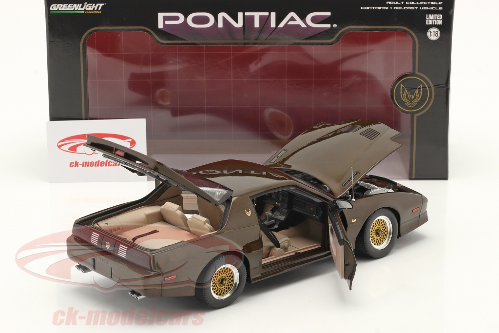 Greenlight 1:18 Pontiac Trans Am GTA 1987 marrón metálico 13588 modelo ...