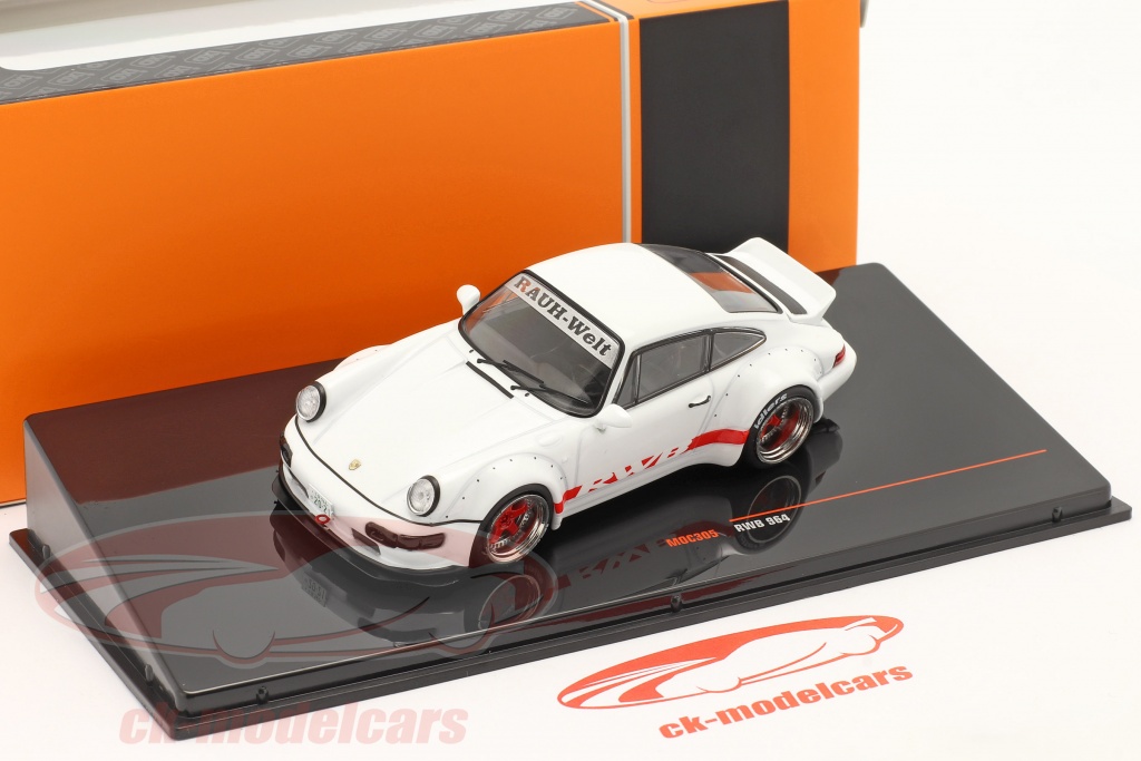 Ixo 1:43 Porsche 911 (964) RWB Rauh-Welt white MOC305 model car MOC305 ...