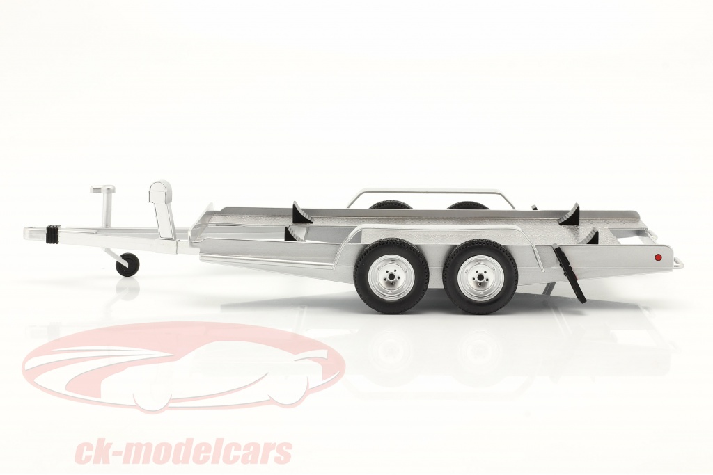 Ixo 1:18 Car trailer silver TRL005-18 model car TRL005-18 4895102332687