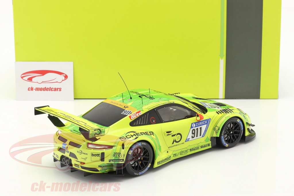 Ixo 1:18 Porsche 911 GT3 R #911 24h Nürburgring 2018 Manthey Grello MG ...