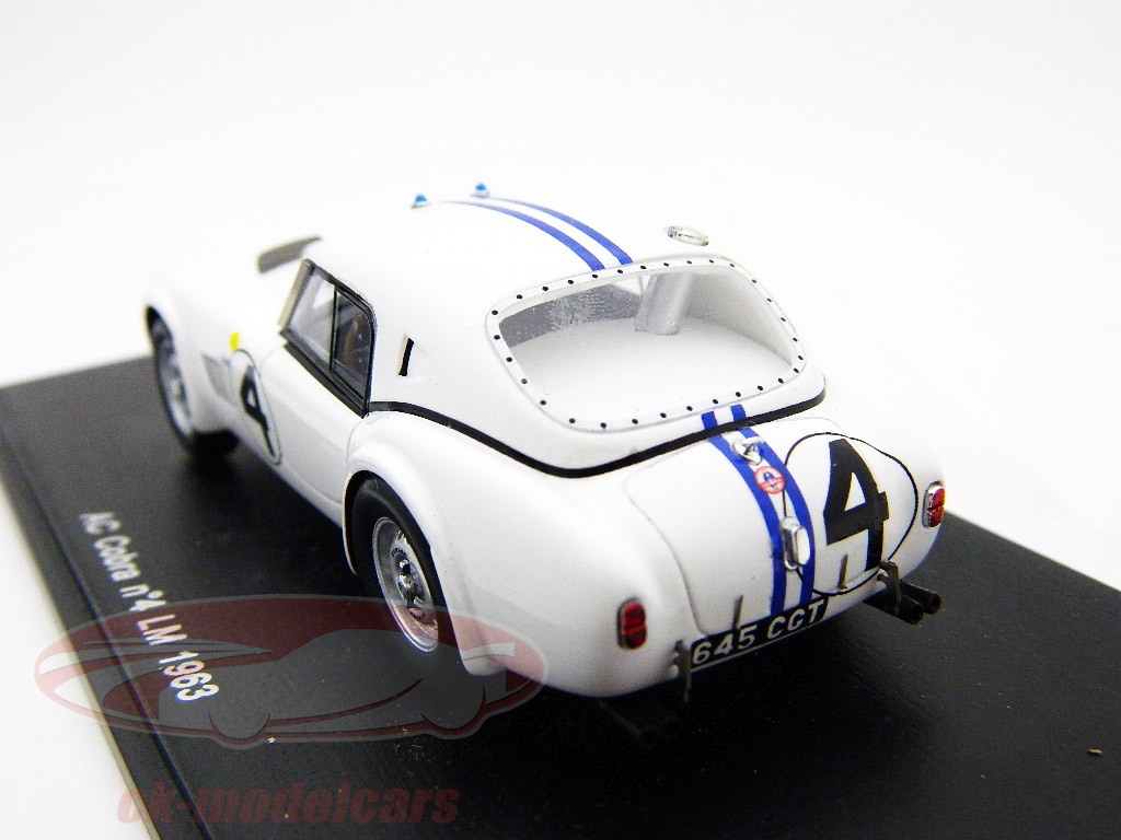 Spark 1:43 Ford Mustang Shelby AC Cobra #4 24h LeMans 1963 Hugus / Jopp ...